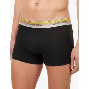 Calvin Klein Pride Branded Stretch-cotton Trunks