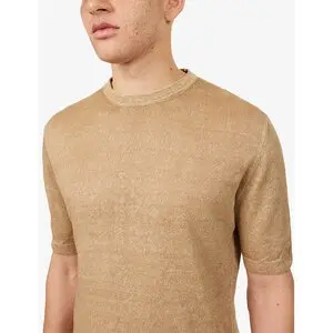 120% Lino Short-sleeve Linen Knit T-shirt Xxl