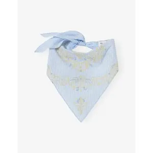 Claudie Pierlot Striped Embroidered Cotton Bandana - Multicolored