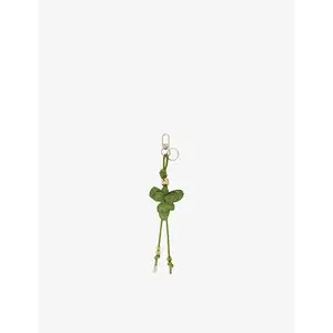 Maje Flower Leather Bag Charm