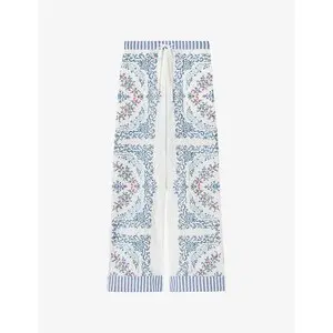 Claudie Pierlot Straight-leg Printed Cotton Trousers
