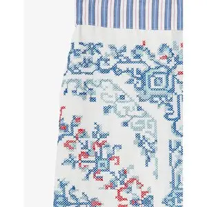 Claudie Pierlot Straight-leg Printed Cotton Trousers