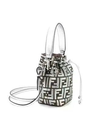 Fendi Mon Tresor Zucca Tapestry Mini Bucket Bag - Brown