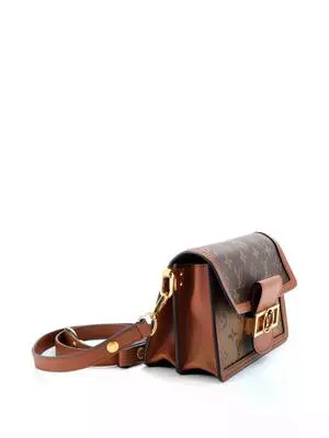LOUIS VUITTON Dauphine Reverse Monogram Canvas Mini Crossbody Bag - Brown