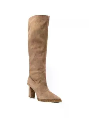 RAYLA K Pointed Toe Block Heel Boots