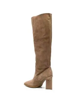 RAYLA K Pointed Toe Block Heel Boots