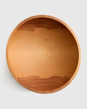 Quince Handcrafted Xl Wooden Serving Bowl, 17