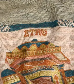 Etro Cotton Mandala Shanti Throw - Green