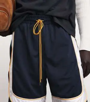 Rhude Mesh Piping Track Shorts - Navy