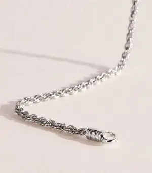 Tom Wood Sterling Rope Chain Necklace