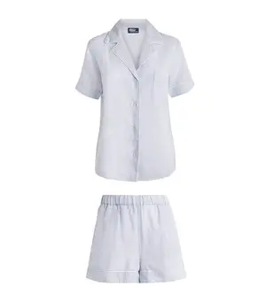 Polo Ralph Lauren Linen-cotton Short Pyjama Set - Blue