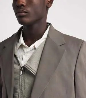 FRAME Virgin Wool Unstructured Blazer