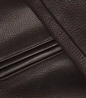 WON HUNDRED Leather Bomber Jacket