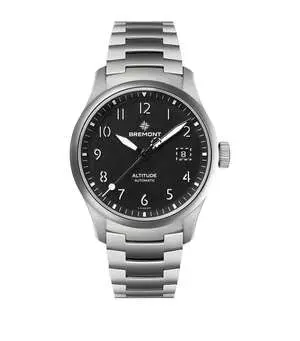 BREMONT Stainless Steel Altitude Date Watch - Black