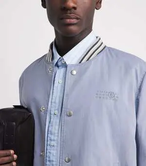 MAISON MARGIELA Cotton Numeric Print Bomber Jacket