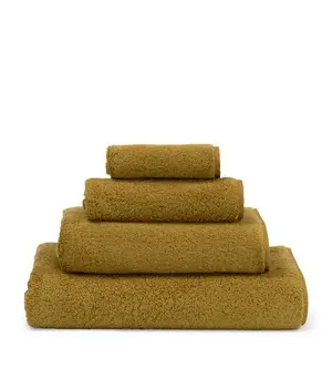 Frette Cotton Unito Wash Cloth - Yellow