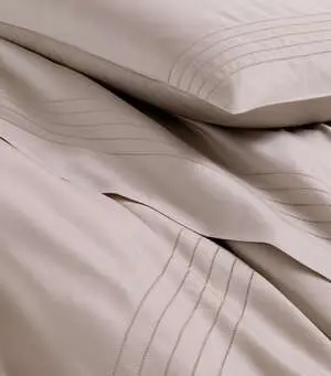 Frette Cotton Lush Ajour Oxford Pillowcase Set - Grey
