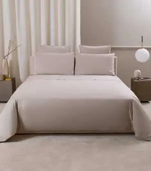Frette Cotton Lush Ajour King Duvet Cover - Grey