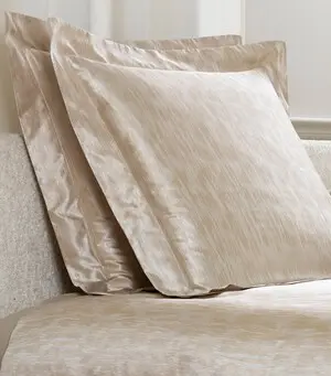 Frette Silk Luxury Sway Square Pillowcase - Beige