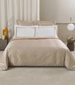 Frette Silk Luxury Sway Queen Duvet Cover - Beige