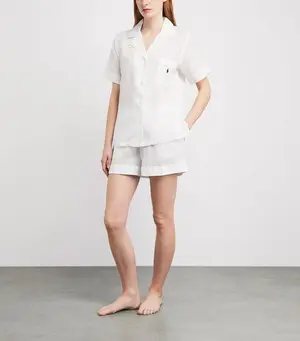 Polo Ralph Lauren Linen-cotton Short Pyjama Set - White