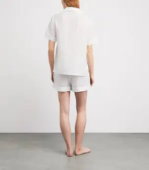 Polo Ralph Lauren Linen-cotton Short Pyjama Set - White