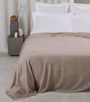 Frette Wool-blend Lightness Blanket - Beige