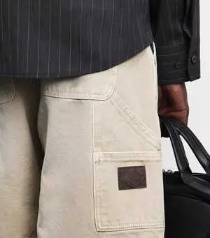 WOOYOUNGMI Cotton Carpenter Shorts - Beige