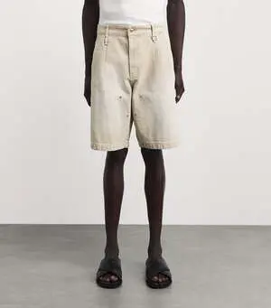 WOOYOUNGMI Cotton Carpenter Shorts - Beige