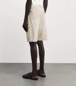 WOOYOUNGMI Cotton Carpenter Shorts - Beige