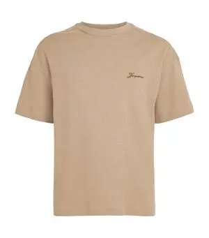 Jacquemus Cotton Embroidered Brodero T-shirt - Beige