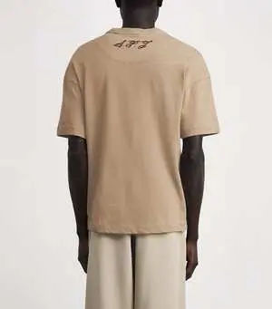 Jacquemus Cotton Embroidered Brodero T-shirt - Beige
