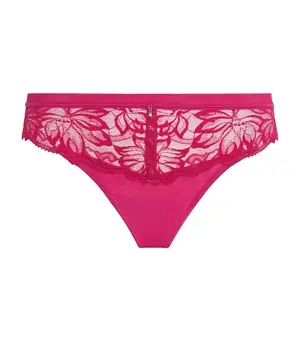 Wacoal Lace-trim Abéllia Tanga - Pink