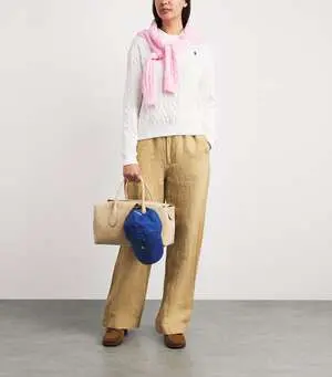 Polo Ralph Lauren Cotton Cable-knit Polo Collar Sweater