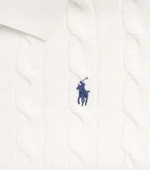 Polo Ralph Lauren Cotton Cable-knit Polo Collar Sweater