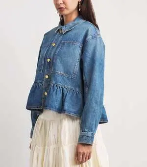 Ulla Johnson Arquette Denim Jacket - Blue