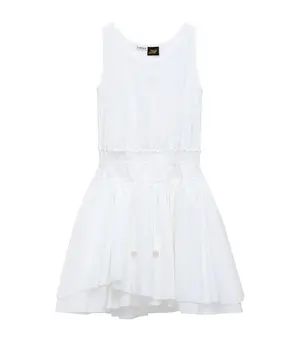 Loewe Cotton Poplin Mini Dress - Beige