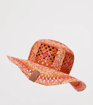 Loewe X Paula's Ibiza Raffia Hat - Orange