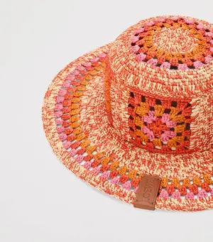 Loewe X Paula's Ibiza Raffia Hat - Orange