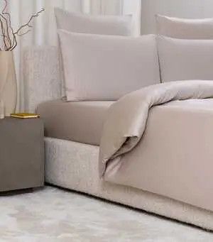 Frette Cotton Lush Ajour King Duvet Cover - Grey