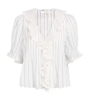 DÔEN Organic Cotton Henri Blouse - White