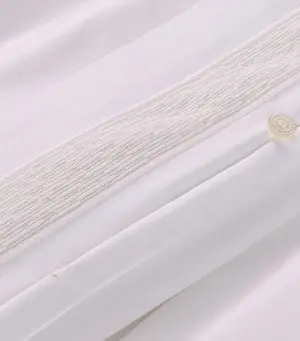 Frette Cotton Balance Lace Queen Duvet Cover - Ivory