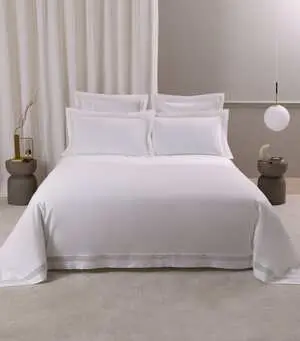 Frette Cotton Balance Lace Queen Duvet Cover - Ivory