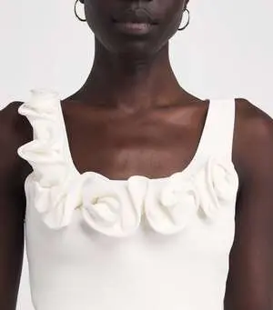 Sandro Knitted Floral Tank Top
