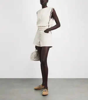 Sandro Cotton Lace Tank Top