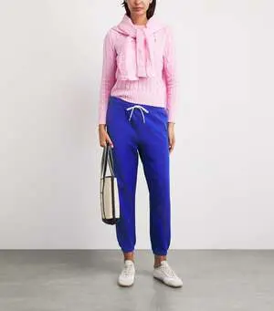 Polo Ralph Lauren Cotton-blend Cuffed Sweatpants - Blue