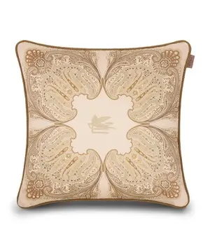 Etro Cotton Satin Kiri Cushion - Beige