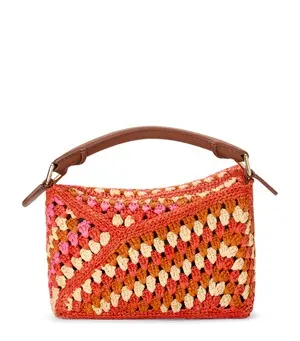 Loewe X Paula's Ibiza Mini Crochet Puzzle Edge Bag