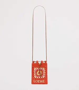 Loewe X Paula's Ibiza Crochet Pocket Patch Shoulder Bag
