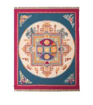 Etro Cotton Mandala Shanti Throw - Blue